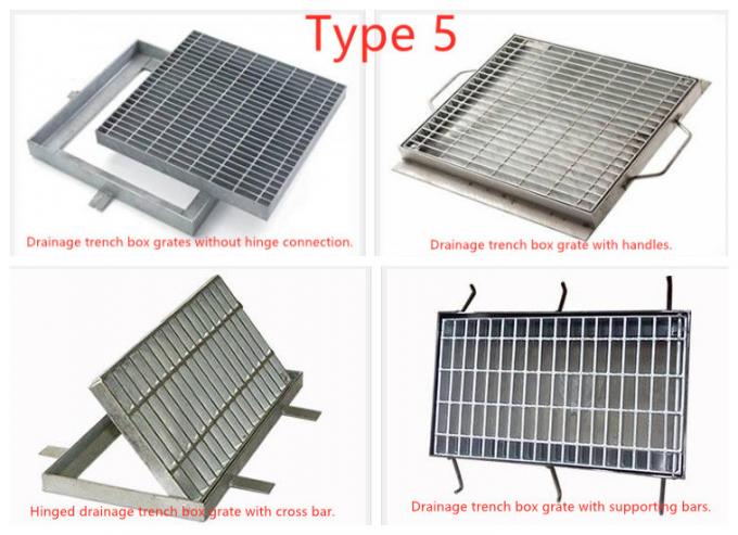 10mm High Load Capacity Galvanized Trench Drain Covers Stainless Steel