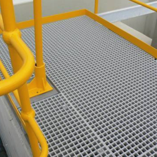 Green Mesh Walkway ISO Fiberglass Grating Panels