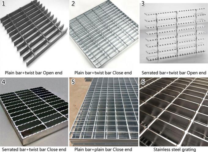Outdoor Galvanized Walkway Platform grating 5mm thickness Steel Drain ...