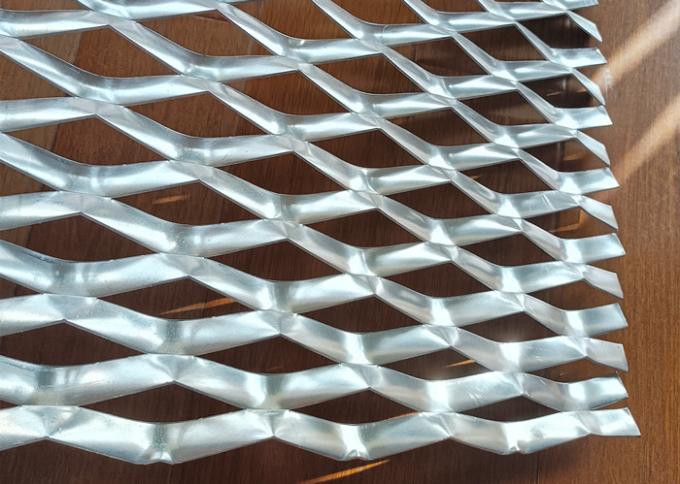 Aluminum Raised Or Flattened Expanded Metal Sheet For Facade Cladding ...