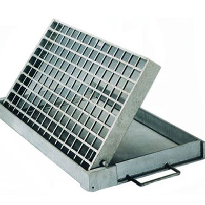 15-W-4 Compound Steel Grating / Stainless Steel Mesh Grate With Checker ...