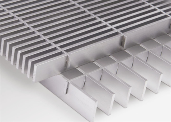 5032 H32 Aluminum Press Locked Grating With Plain Or Serrated Walkway 5032-h32-aluminum-press-locked-grating-with-plain-or-serrated-walkway