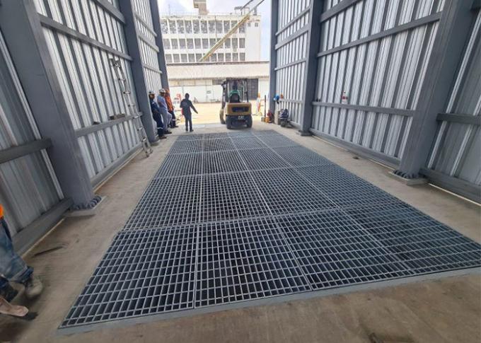 Industrial Steel Grating Platform Serrated Metal Walkway Platform ...