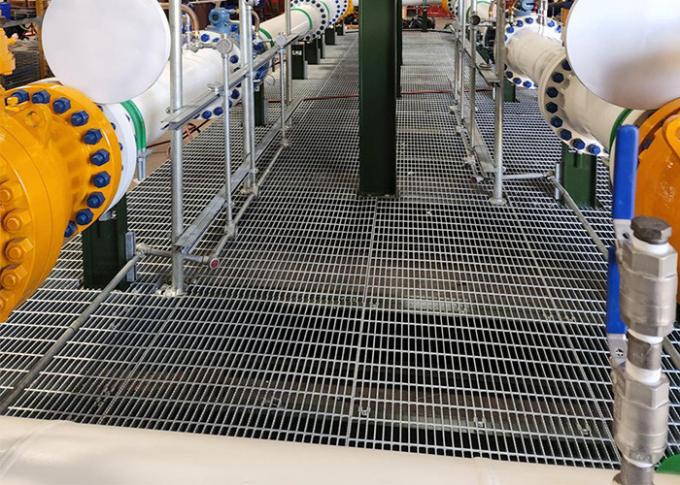 Industrial Steel Grating Platform Serrated Metal Walkway Platform ...