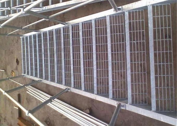 Anti Slip Bolted Fixing Galvanized Metal Stair Treads From Steel ...